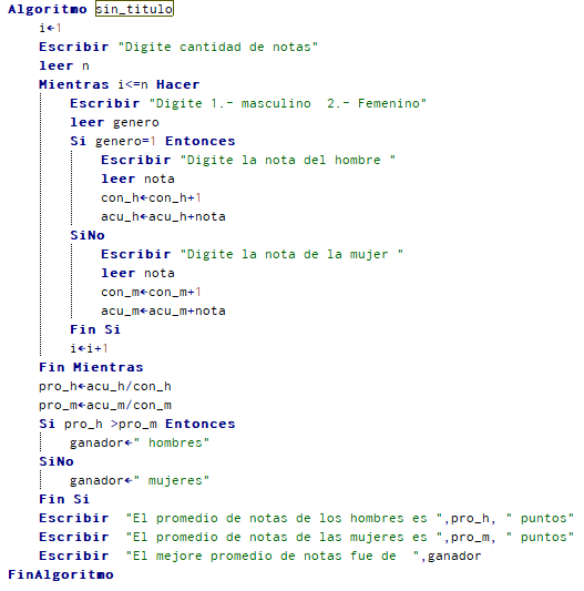 Ejemplo ciclo Mientras | Programación de computadores