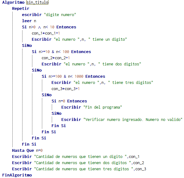 Ejemplo ciclo Repetir | Programación de computadores